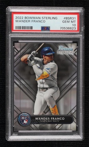 2022 Bowman Sterling Rookies Wander Franco #BSR-31 PSA 10 GEM MT 0s1o ...
