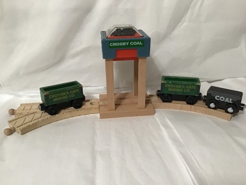 Thomas & friends wooden Crosby coal station & crovan's gate mining ...