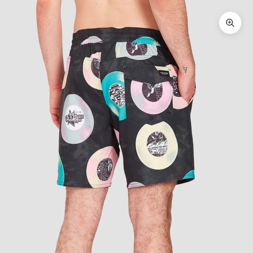 Volcom Mens Swim Shorts Sz XL Black Multicolor Beach Pool 196134318798 ...