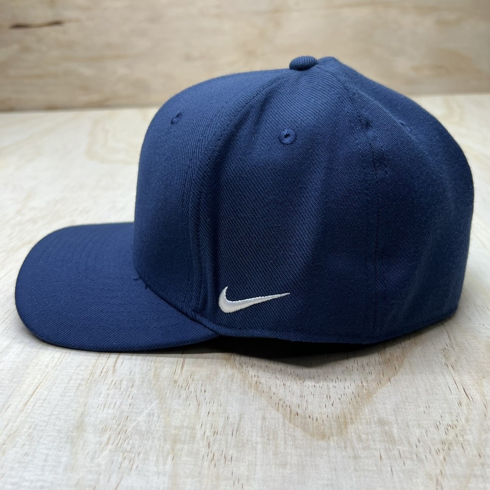 NEW L/XL Nike Classic 99 Blank Team Dri-FIT Swoosh Flex Hat Navy Blue ...