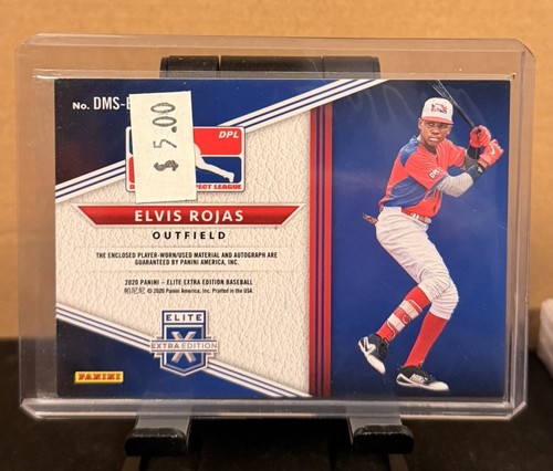 2020 Panini Elite Extra Edition - Dpl Material Signatures Elvis Rojas # ...