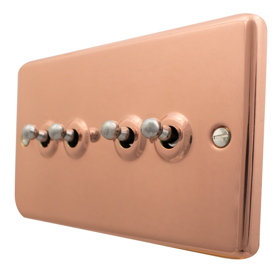 Bright Copper CBC2 Plug Sockets, Light Switches, Dimmers, Cooker ...