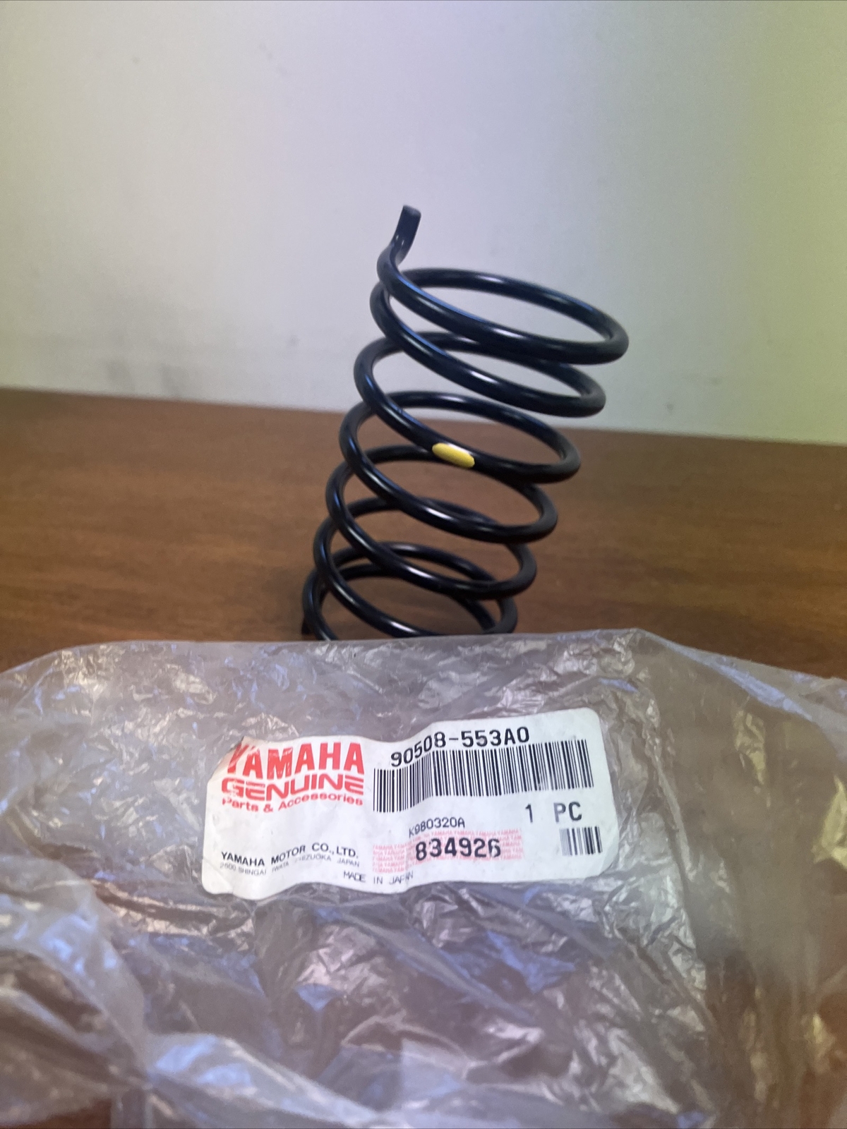 Yamaha Secondary Spring OEM Black Yellow Part # 90508-553A0 | eBay