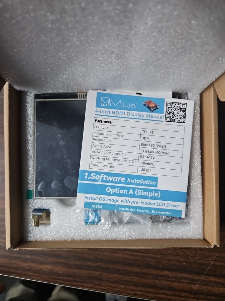 Miuzei Raspberry Pi 4 Touchscreen with Case Fan, 4 Inch IPS Touch ...