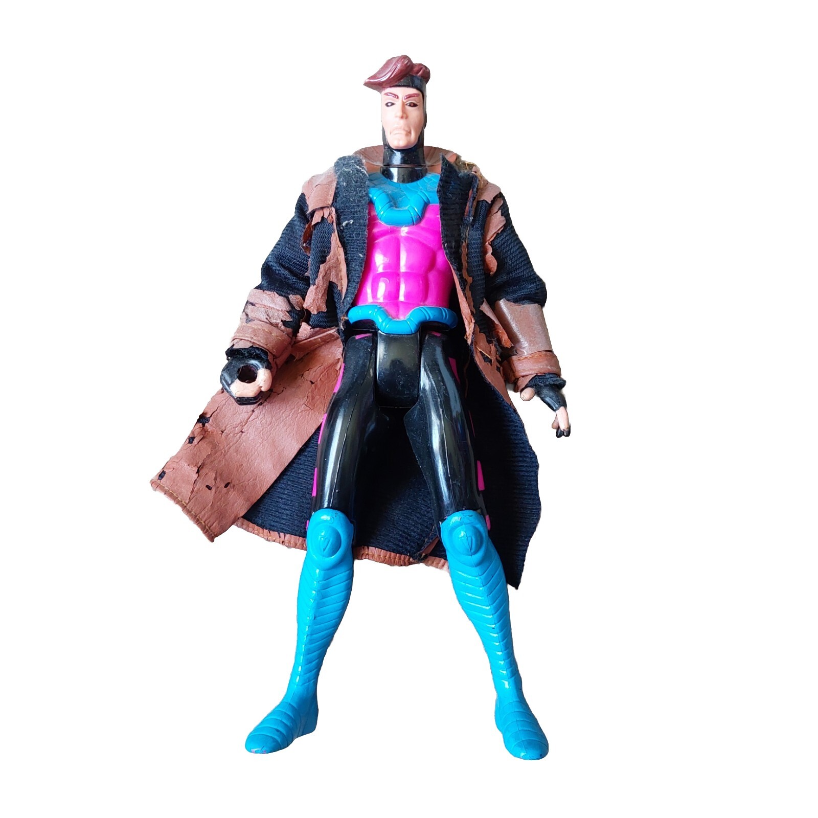 Vintage 90s Gambit 10" X-Men Deluxe Toy Action Figure X-Force Toybiz ...