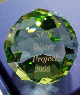 NEW Swarovski 2008 SCS Gala Water Project Gift Crystal Paperweight MIB ...
