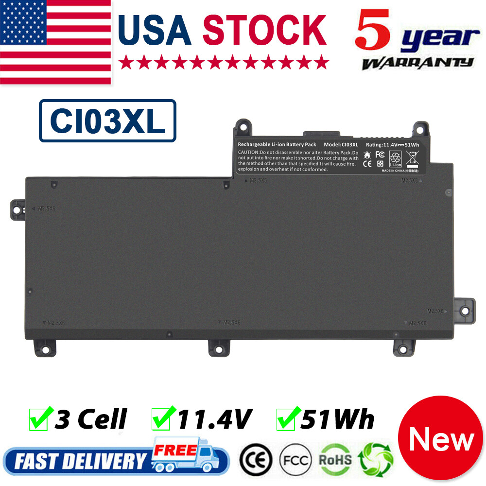 CI03XL Battery for HP ProBook 640 645 650 655 G2 G3 801554-001 CIO3XL ...