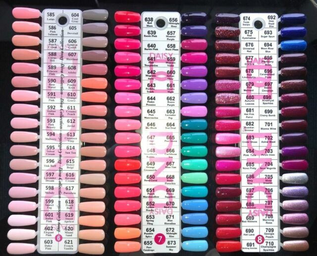 (#651 to #710) DND Daisy Soak Off Gel Polish and Nail Lacquer Duo 0.5oz ...