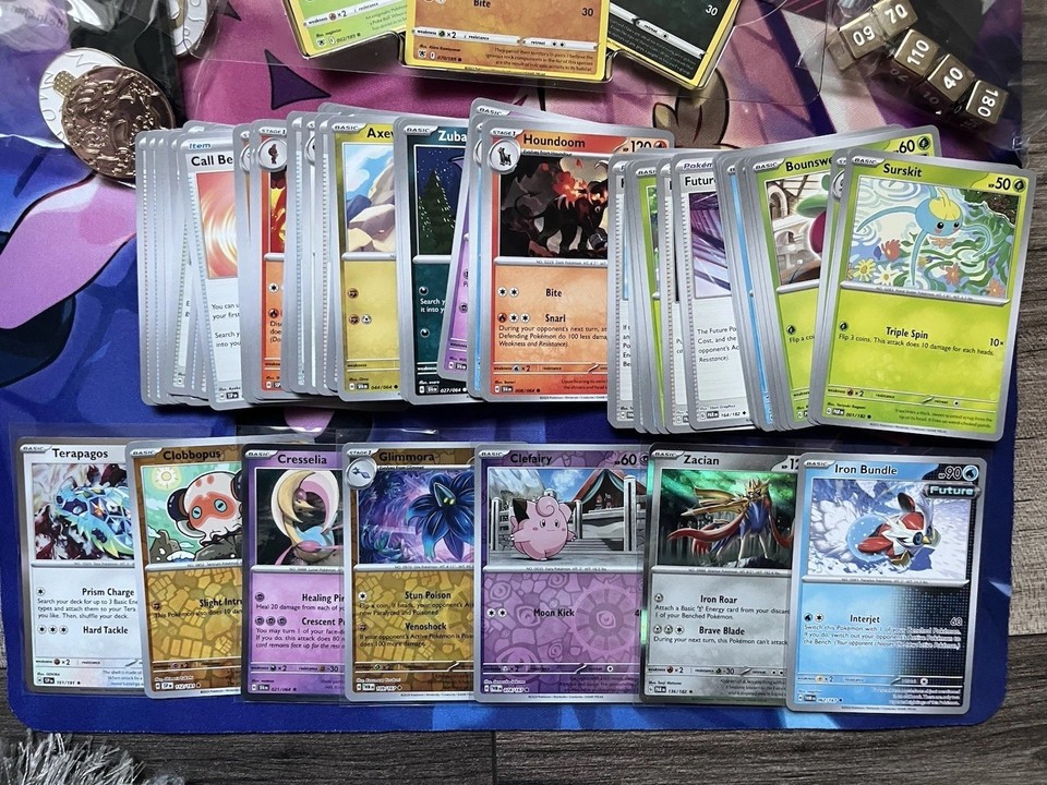 Pokémon Dialga Palkia Tin Scarlet & Violet Bundle 100+Cards Playmat ...