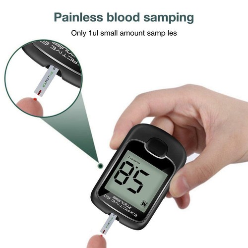 Blood Glucose Monitor Diabetes Testing Kit Blood Sugar Meter with Test ...