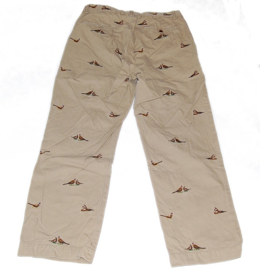 $168 Polo Ralph Lauren Mens Pheasant Motif Chino Cotton Khaki Beige ...