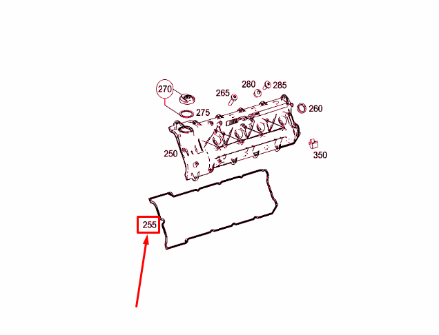 MERCEDES-BENZ E W211 AMG Zylinderkopfhaubendichtung A1560162421 NEUES ...