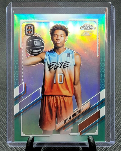 2021-22 Topps Chrome OTE JAYLEN MARTIN #56 AQUA HOLO REFRACTOR RC SP ...