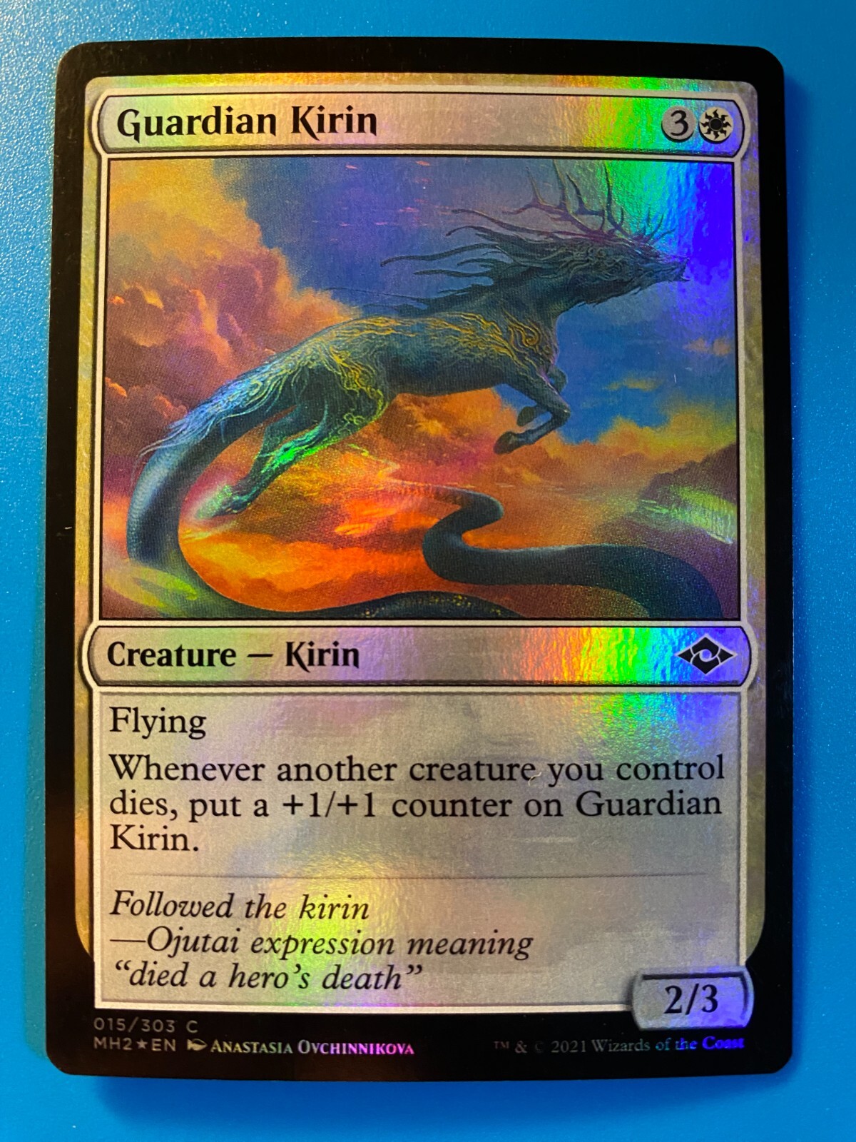MTG 1x FOIL Guardian Kirin Modern Horizons Pauper Magic the Gathering ...