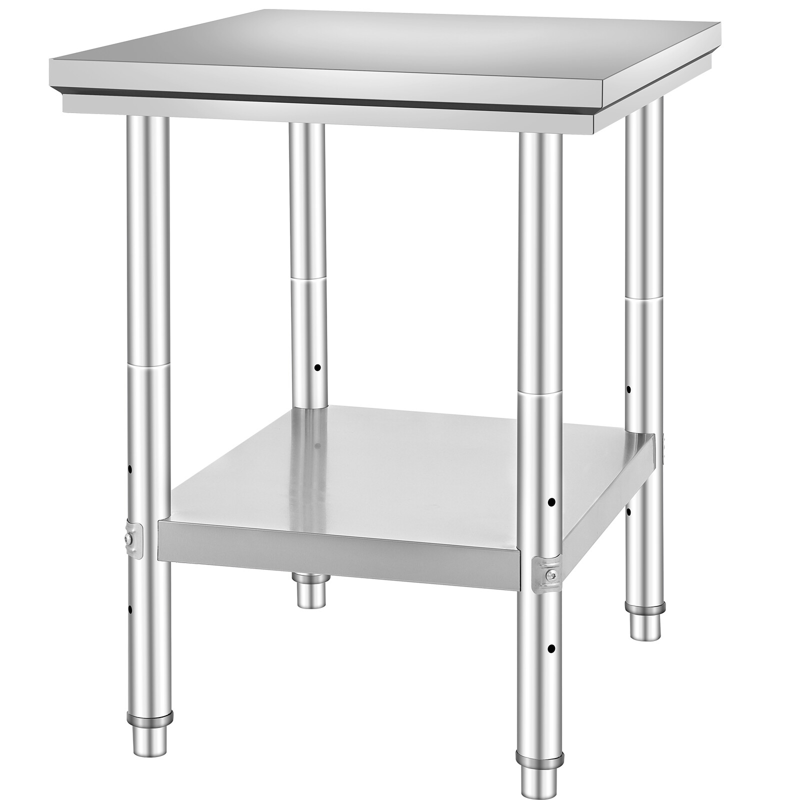 VEVOR 76X60cm Stainless Steel Work Table Shelf For Commercial Kitchen ...