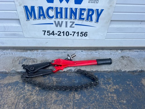Wheeler Rex 490 Cast Iron 26" Chain Soil Pipe Cutter Snapper 1 1/2” - 6 ...