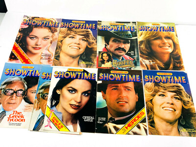 Lot (x9) TV Guide Showtime Schedule Magazines 1970's NICE movies hbo | eBay