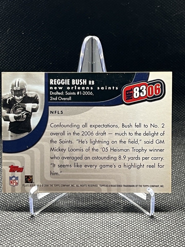 2006 Topps #8306R-RB Reggie Bush Rookie New Orleans Saints | eBay