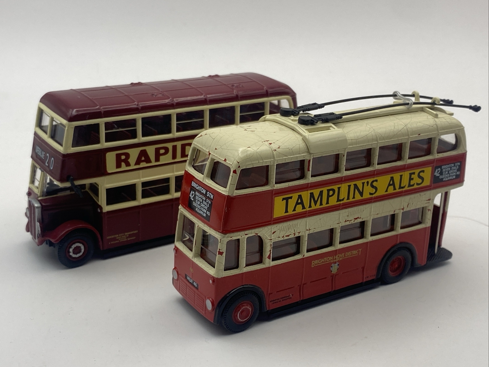Corgi OOC AEC Utility Bus Imperial Avenue & WEYMANN BRIGHTON TROLLEY ...