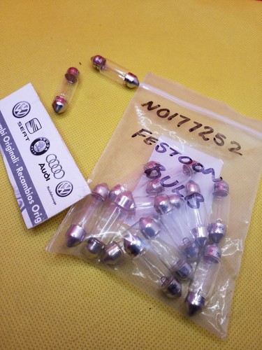 2x GENUINE VW/AUDI NUMBER PLATE LIGHT/REPLACEMENT BULB - N0177252 - NEW ...