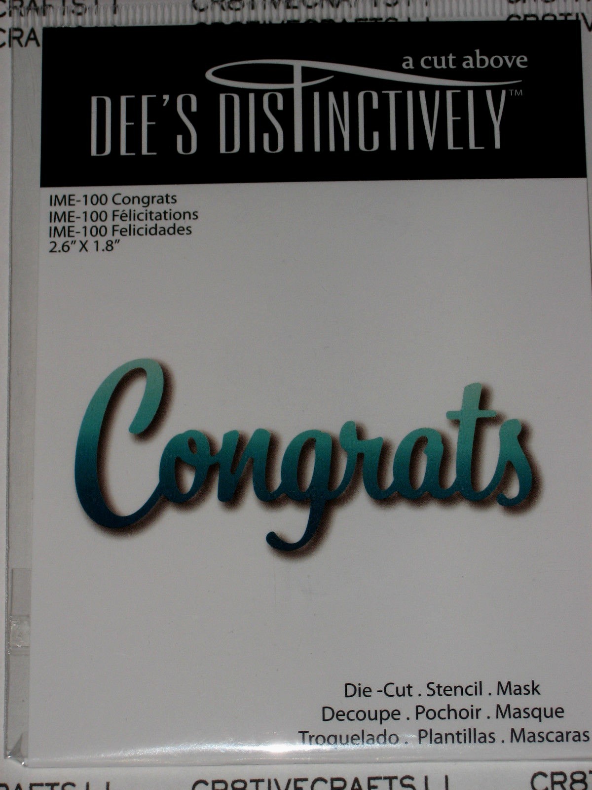DEE'S DISTINCTIVELY DIES - "CONGRATS" WORD BABY GRADUATION RETIREMENT ...