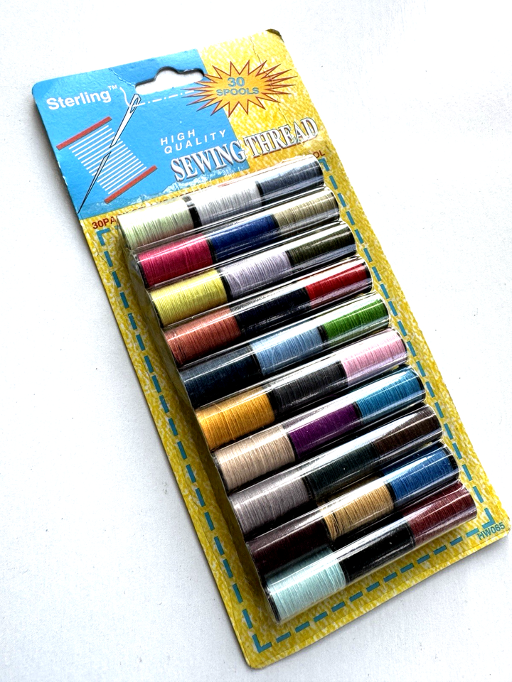 30 Sewing Thread in Various Colors with Needle Value Pack! | eBay