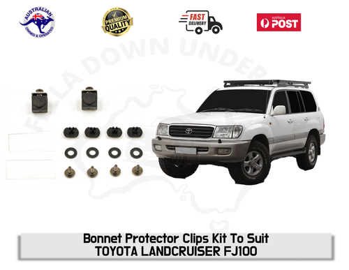 Bonnet Protector Fitting Kit Clips To Suit Toyota Landcruiser 100 ...