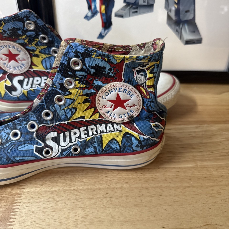 Converse Chuck Taylor All Star Superman DC Comics Man Of Steel M 7 Rare | eBay