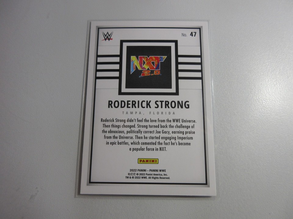 Roderick Strong 2022 Panini WWE Debut International Exclusive Card | eBay