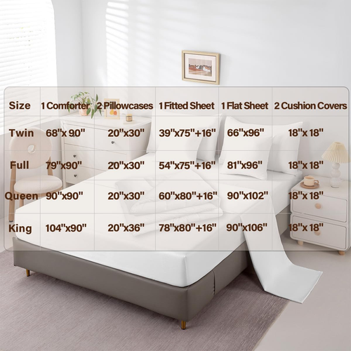 Wood Southwestern Bedding Set Queen Geometric Comforter Set 7 Pieces ...