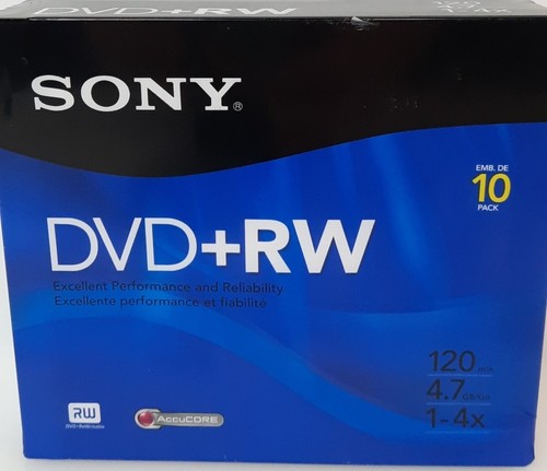 Sony DVD + RW 9 Pack Rewriteable DVD Discs 4.7GB 120 Min 27242619333| eBay