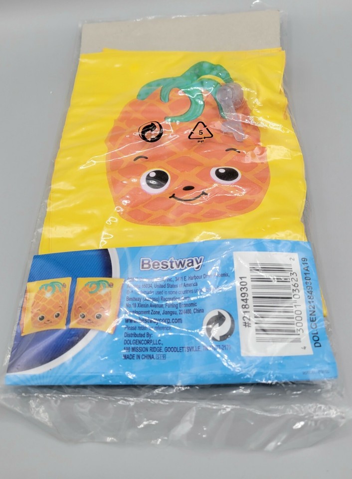Arm Floaties, Pinapple,orange/yellow/green. Ages 3-6, NEW. SEALED. | eBay