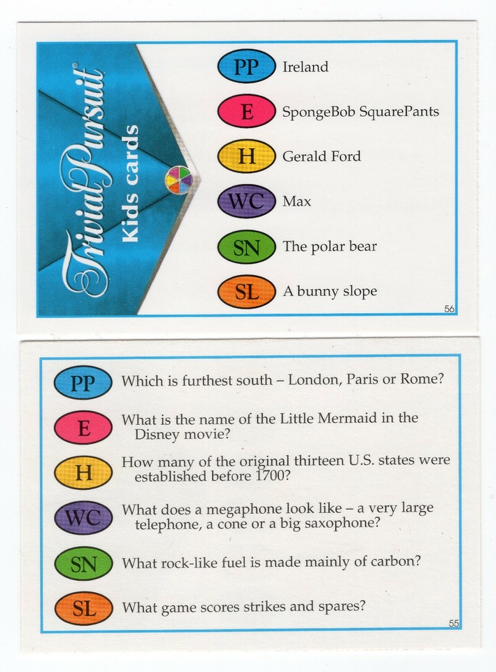 100 Trivial Pursuit Cards - You pick the edition! Genus and more! | eBay