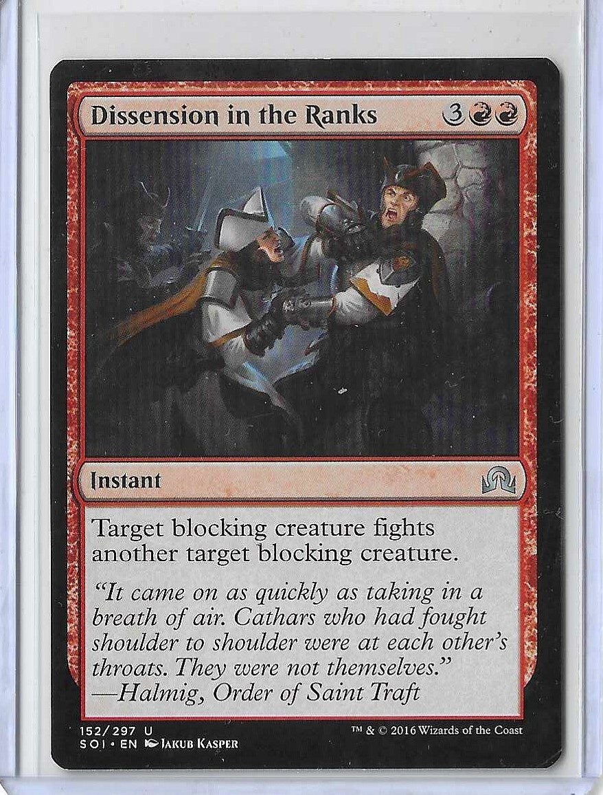 MTG Dissension in the Ranks Shadows over Innistrad (SOI) Magic #152/297 ...
