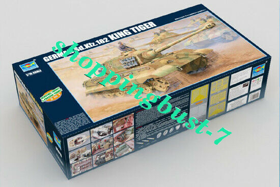 Trumpeter 00910 1/16 German Kingtiger 2 in 1(Henschel Turret & Turret ...