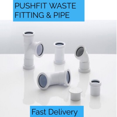 Pushfit Plumbing Fittings Push Fit Push Fit Waste PIPE FITTINGS BLACK ...