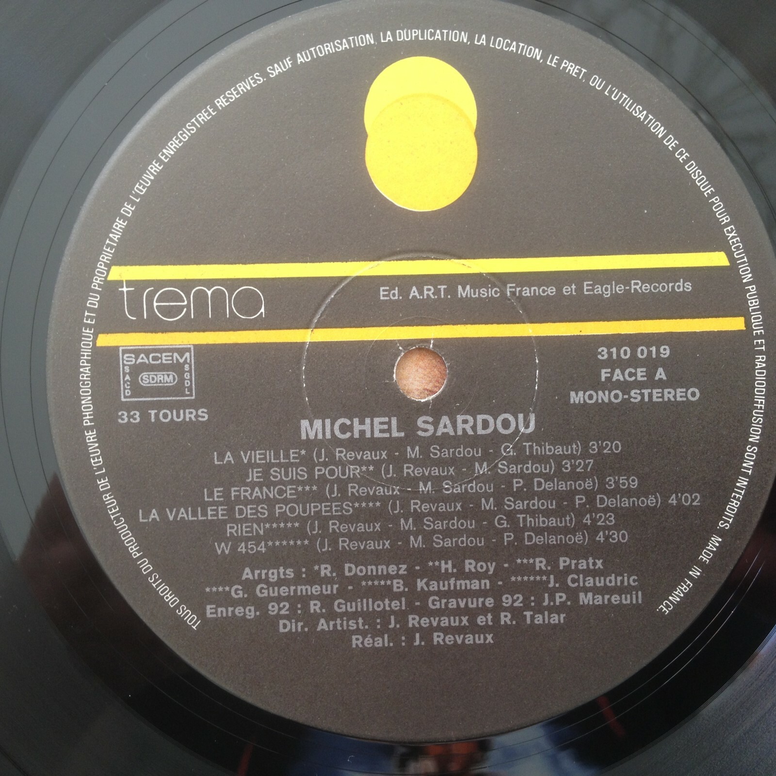 33 TOURS / LP GATEFOLD--MICHEL SARDOU--MICHEL SARDOU--1976 | eBay