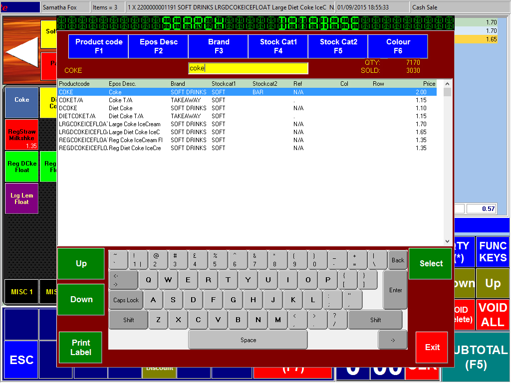 Epos POS iX50Lite Software by Epos4U - Turn your pc into a POS Till ...