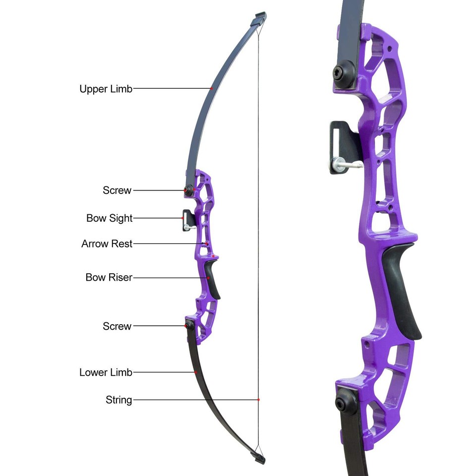 50" Archery Takedown Recurve Bow and Arrow Set 30lb/40lb Right Hand ...