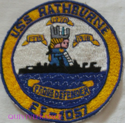 PUS332 - USS RATHBURNE FF-1057 Patch Vintage | eBay