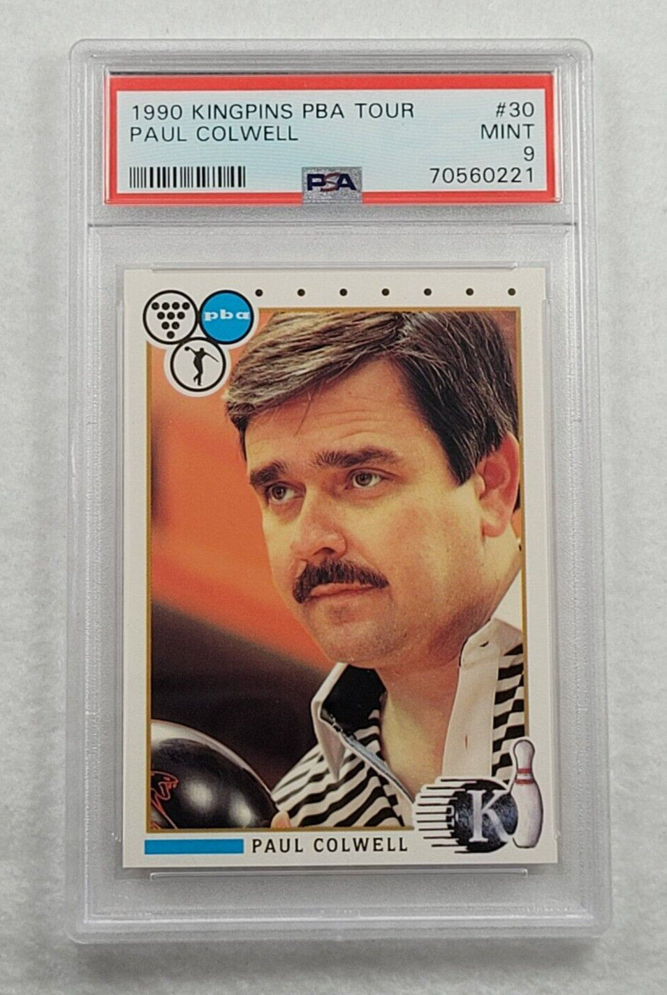1990 PAUL COLWELL Kingpins PBA TOUR ROOKIE Card BOWLER-PSA 9 | eBay