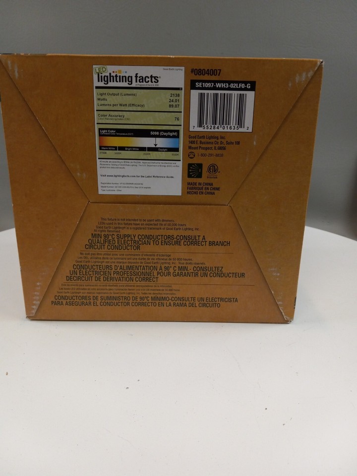 Good Earth Lighting Motion Activated Security Light 2100 Lumen New | eBay