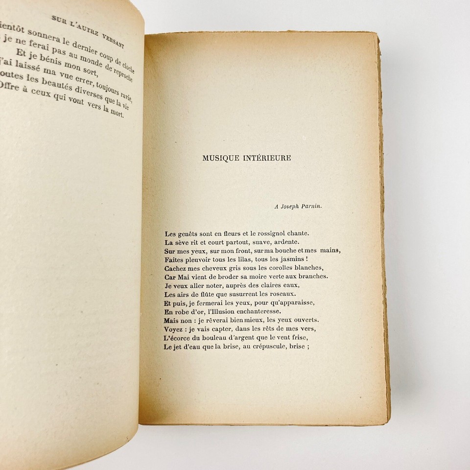 ADRIEN CHEVALIER : SUR L'AUTRE VERSANT . ENVOI SIGNÉ . SANSOT, 1924 ...