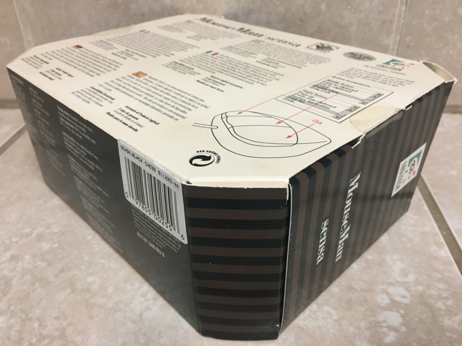 Vintage Logitech MouseMan Legendary Sensa 3-Button Serial-Port Ball ...