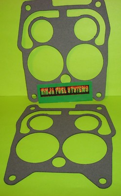 ROCHESTER QUADRAJET CARBURETOR BASE FLANGE PAPER GASKET PAIR 1/16 THICK ...