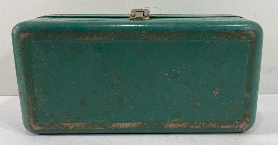 1950’s Vintage Victor Atco Green Metal Tackle Box Lititz, Pennsylvania ...