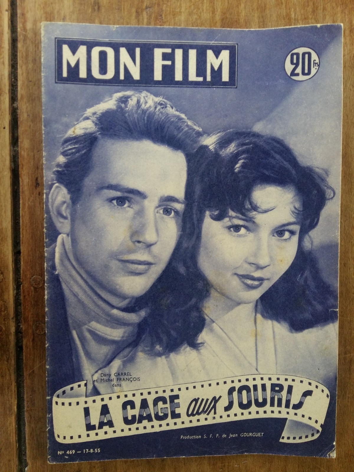 Magazine Mon Film La Cage Aux Souris Dany Carrel Michel FRANCOIS 1955 ...