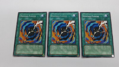 3x REVOKE FUSION SPELL CARD DP06-EN020 UNLIMITED EDITION RARE YUGIOH NM ...