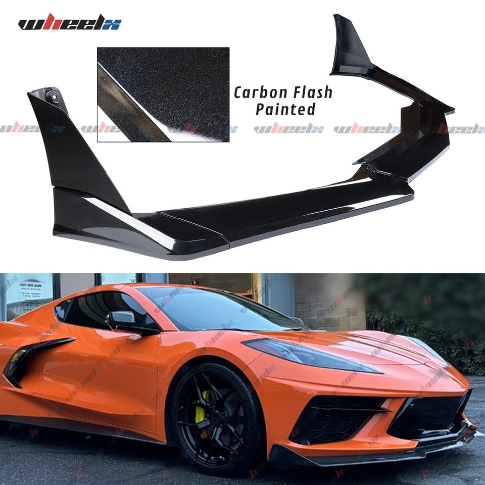 For 2020-25 Corvette C8 Z51 STG 3 Winglet Front Bumper Lip Splitter ...