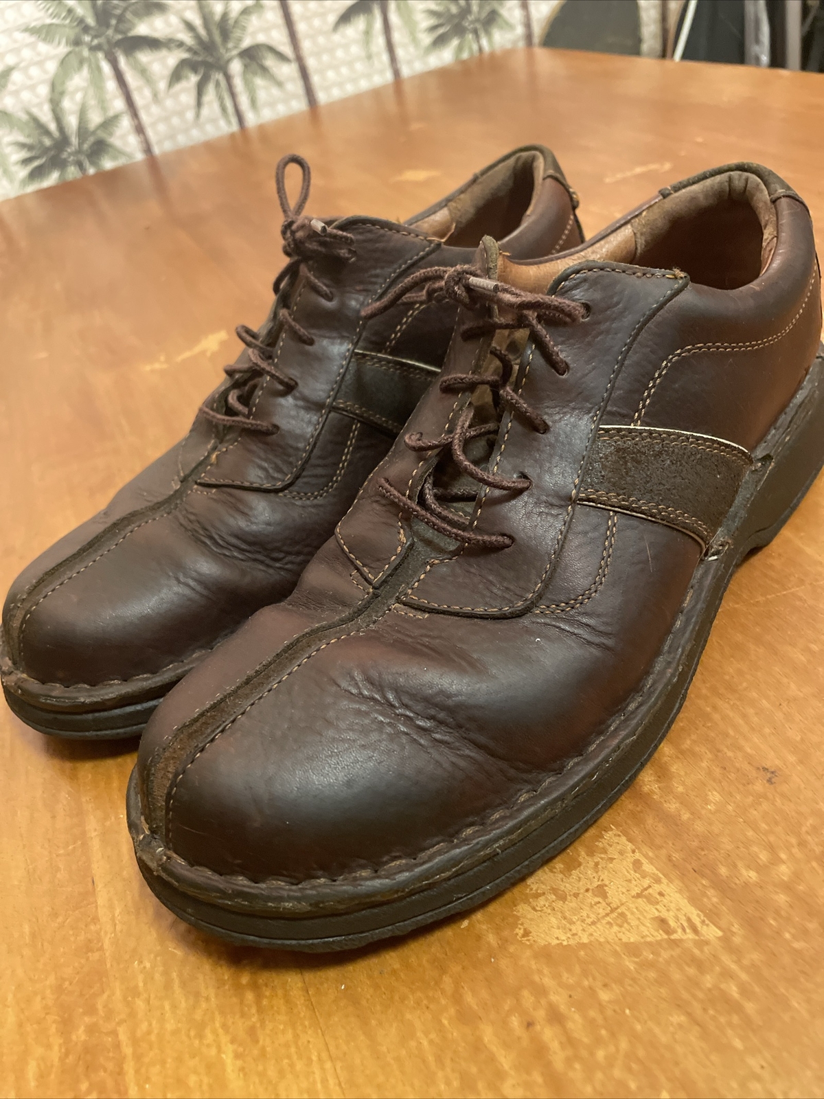 CLARKS Soft Dark Brown Leather ACTIVE AIR Comfort Sho… - Gem